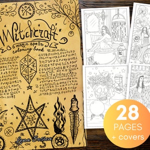 Witchcraft - Magic Spells Coloring Book: Dive Into the World of Witches ...