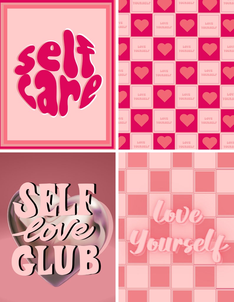 Self Love / Self Care Posters PNG/PDF - Etsy