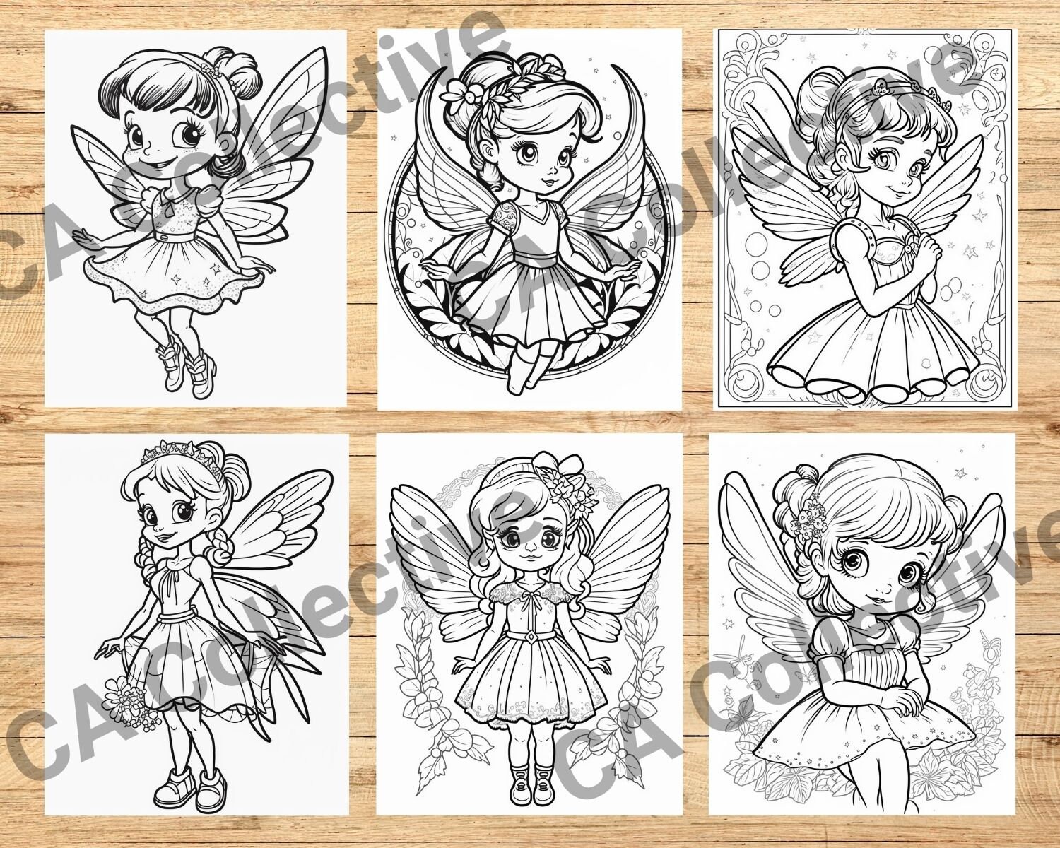 Fairy Fantasy Coloring Page Fairy Coloring Book Adults and - Etsy