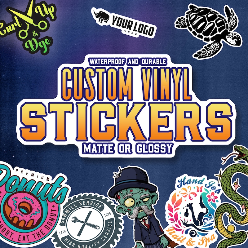 Small Custom Sticker - Etsy