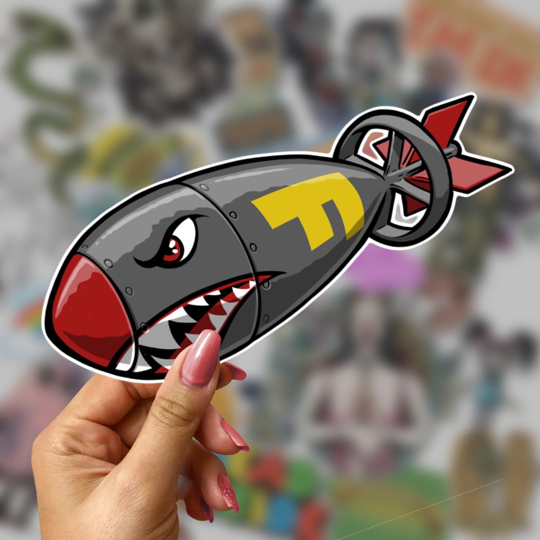 WW2 F-bomb Sticker - Cute and Colorful Decal for Laptops, Water Bottles ...