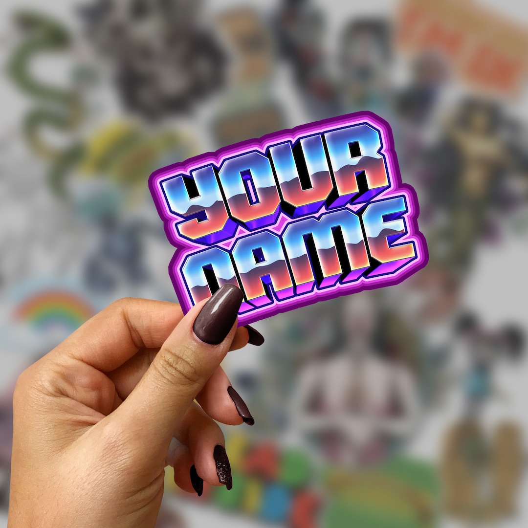 Retro 1980s Custom Vinyl Die-cut Splashproof High-quality Sticker ...