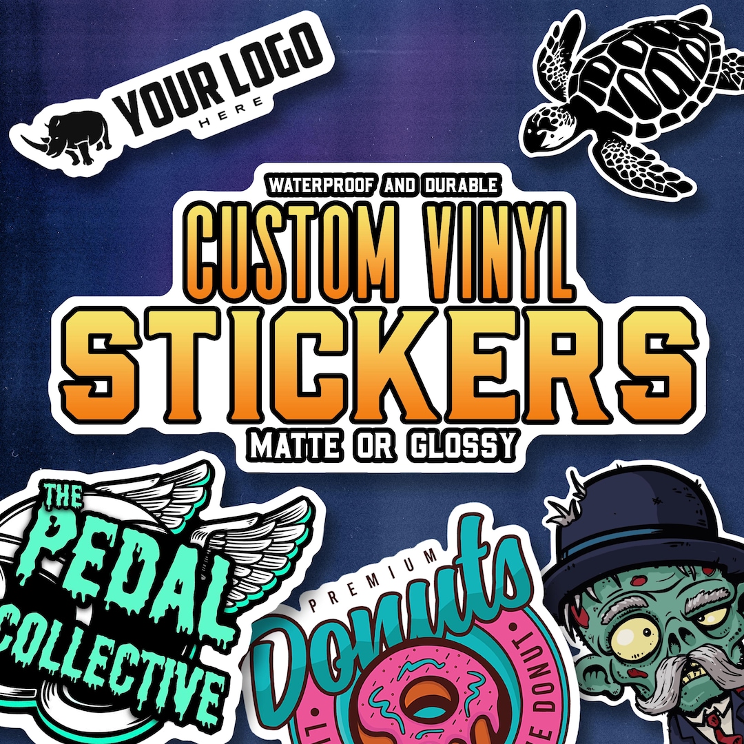 Custom Vinyl Stickers: Die-cut Waterproof Decals, Personalized for Cars ...