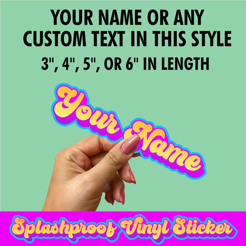 Retro Vinyl Decals - Etsy UK