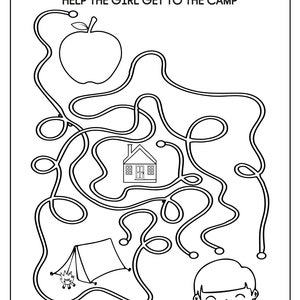 Kids Activity Book Educational Workbook Learning Games Fun - Etsy