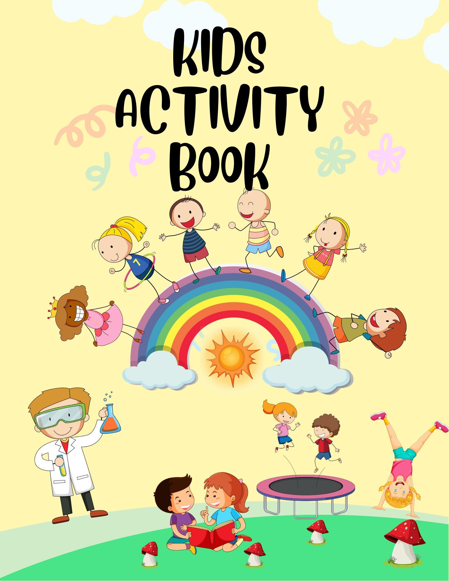 Kids Activity Book Educational Workbook Learning Games Fun - Etsy