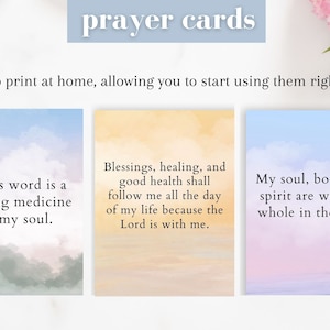 Affirmation Cards for Healing, Printable Healing Prayer Cards ...