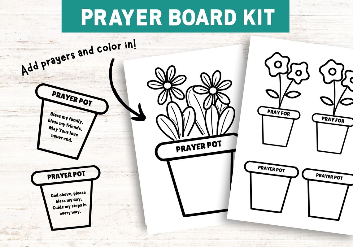 Prayer Board for Kids, Christian Kids Prayer Activity, Sunday School ...