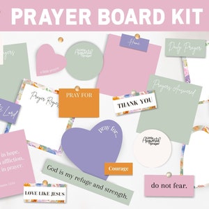 Prayer Board Kit, Printable Daily Prayer Board, Christian Prayer Board ...