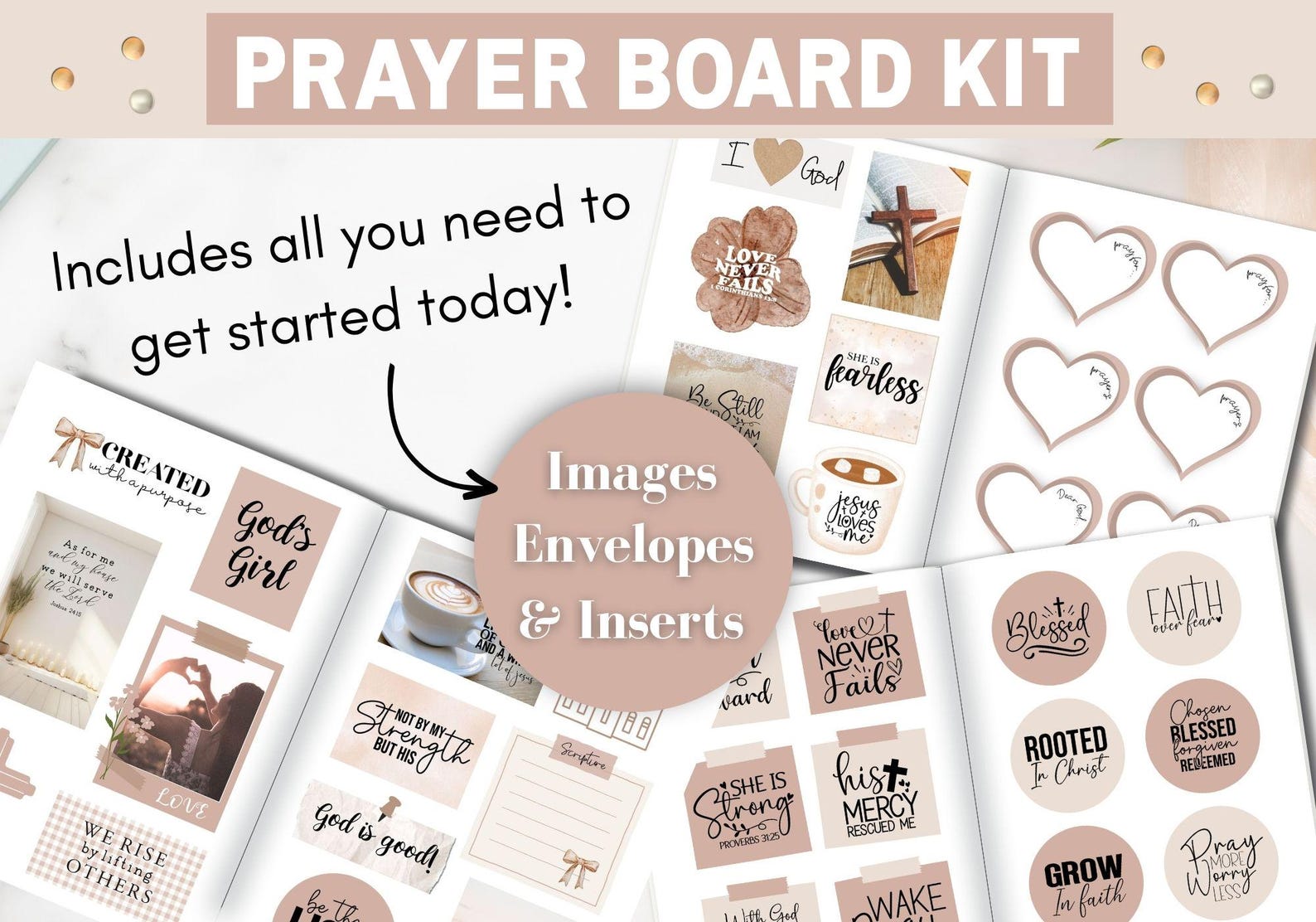 Prayer Board Kit 2026, Printable Prayer Board Party Kit, Prayer ...
