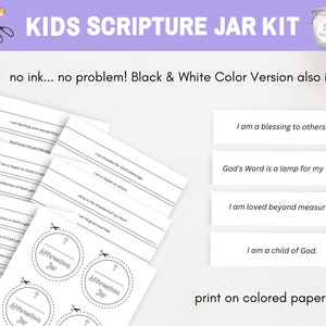 Kids Affirmation Scripture Jar PDF, Make Your Own Scripture Jar ...