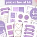 Purple Prayer Board Printable, Prayer Cards, Christian Prayer Wall ...
