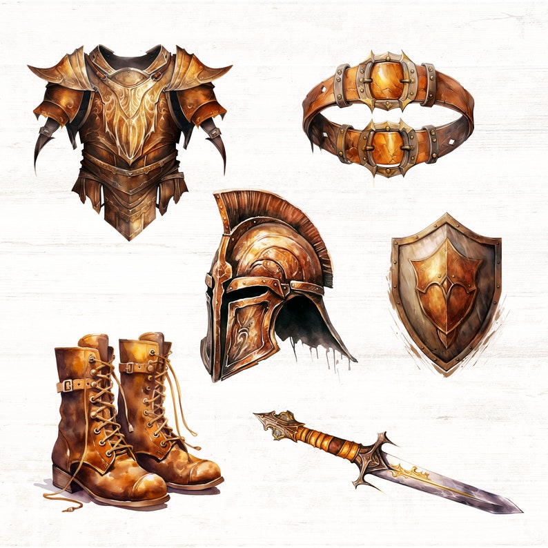 Armor Of God Clip Art Full Armor Of God Pngs Ephesians 6 Etsy