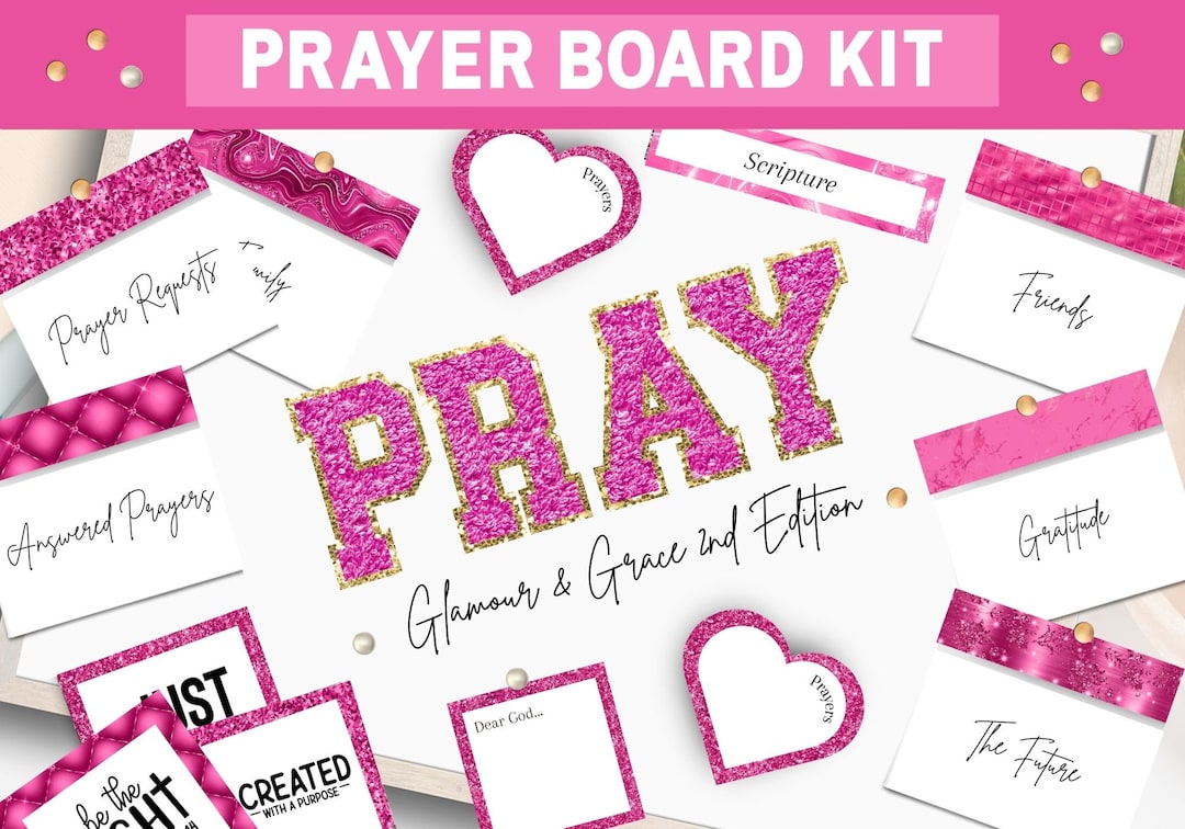 Prayer Board Kit Printable, Prayer Board Envelopes, Prayer Board Party ...