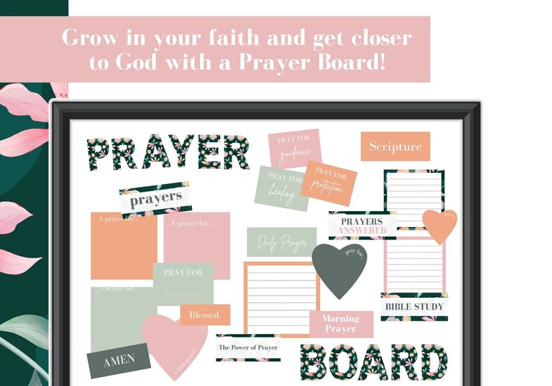 Prayer Board Kit Printable Daily Prayer Board Bible Verse - Etsy