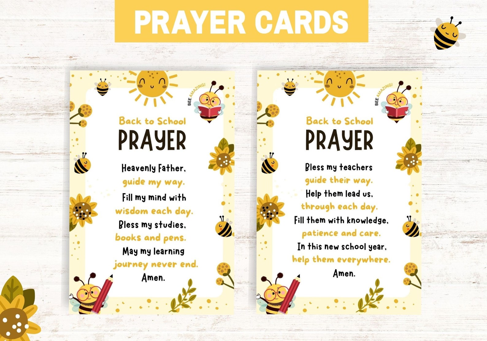 Back to School Prayer Cards, Back to School Prayers, Prayer Tag ...