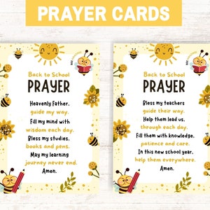 Back to School Prayer Cards, Back to School Prayers, Prayer Tag ...