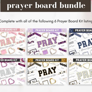 Big Prayer Board Bundle, Prayer Board Party Printables, Christian ...