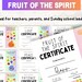 Printable Fruit of the Spirit Certificates, Printable Fruit of the ...