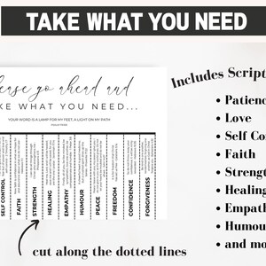 Christian Take What You Need Printable, Christian Bulletin Board, Bible ...