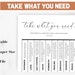 Take What You Need Printable, Christian Bulletin Board, Bible Verse ...