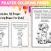 Kids Prayer Coloring Activity, Printable Bible Coloring Pages ...