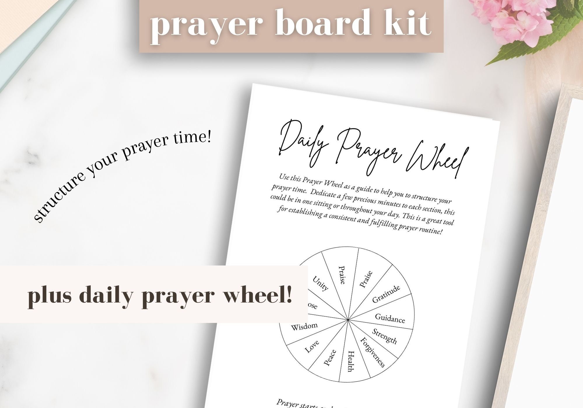 Prayer Board Printable Kit Prayer Board Ideas Daily Prayer - Etsy
