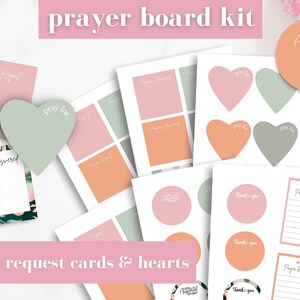 Prayer Board Kit Printable, Daily Prayer Board, Bible Verse Cards ...