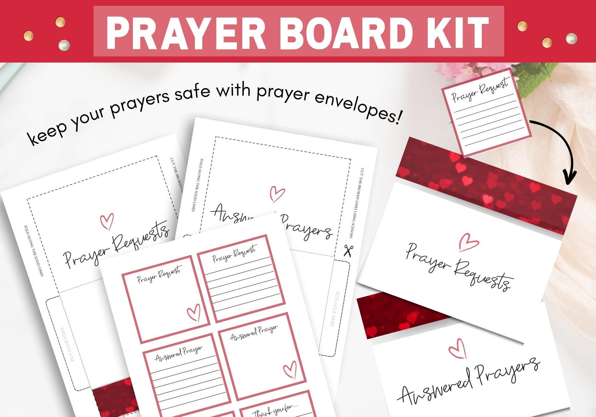 Prayer Board Kit 2026, Printable Prayer Board for Women, Prayer Request ...