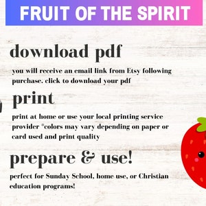 Fruit of the Spirit Awards, Printable Fruit of the Spirit Certificate ...