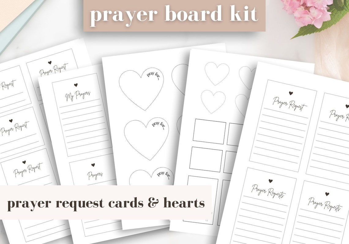 Prayer Board Printable Kit Prayer Board Ideas Daily Prayer - Etsy