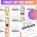 Printable Fruit of the Spirit Certificates, Printable Fruit of the ...