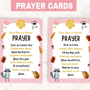 Back to School Prayer Cards, Back to School Prayers, Prayer Tag ...