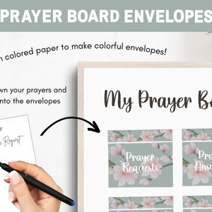 Printable Prayer Board Envelopes, Prayer Board Kit, Prayer Wall ...