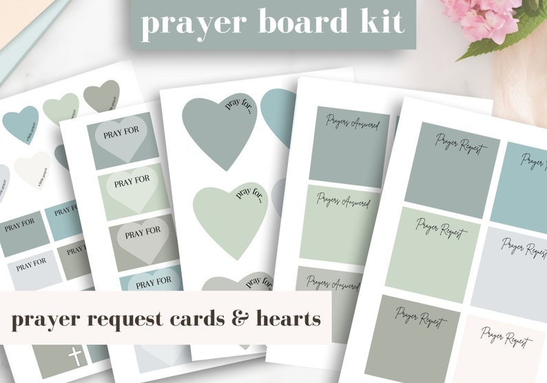 Prayer Board Kit Printable, Prayer Board Ideas, War Room Photos, Daily ...