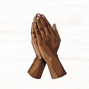 Praying Hands Pngs, Christian PNG, Black Woman Praying PNG, Praying ...