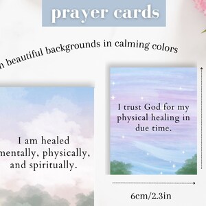 Affirmation Cards for Healing, Printable Healing Prayer Cards ...