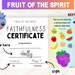 Printable Fruit of the Spirit Certificates, Printable Fruit of the ...