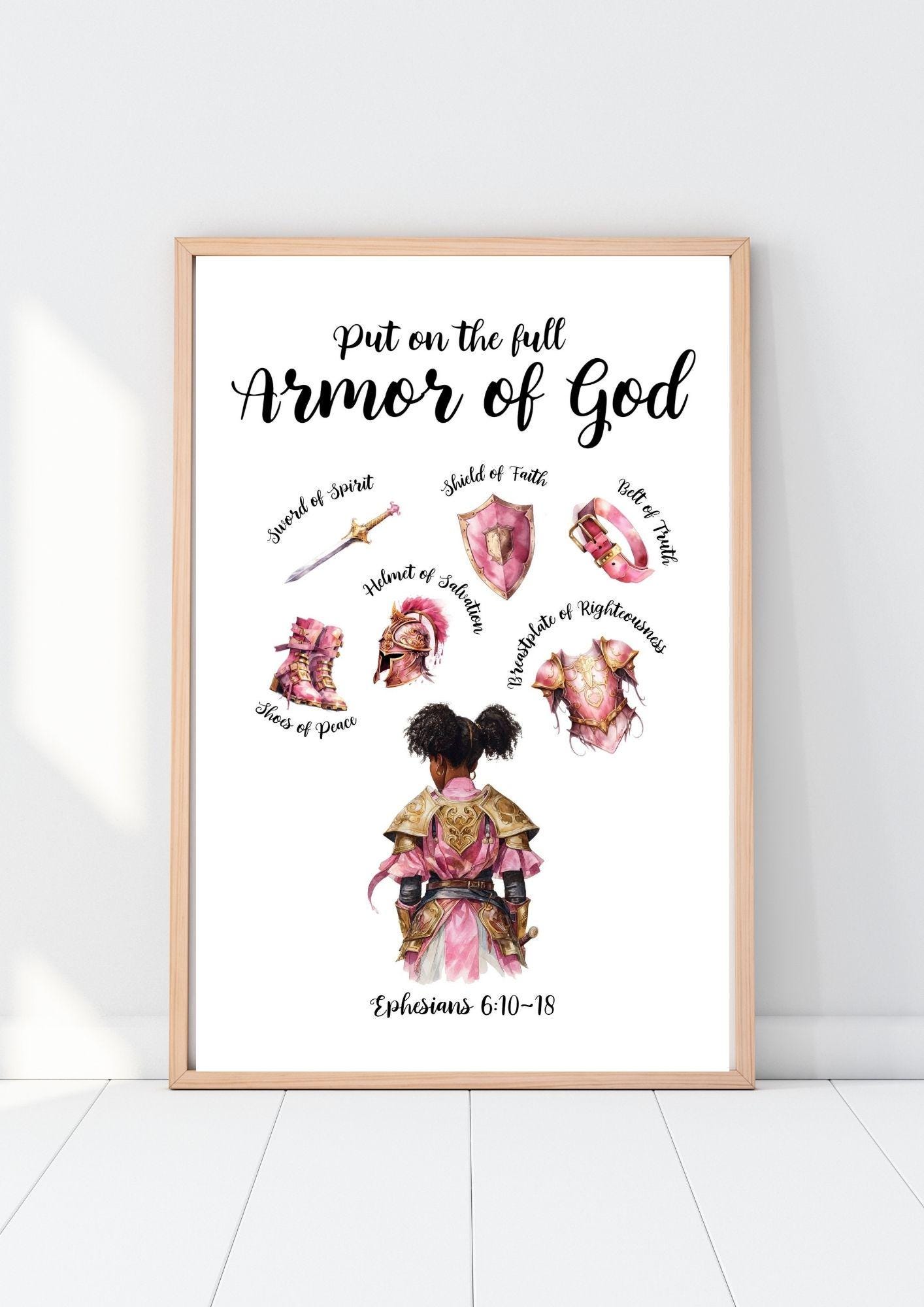Armor of God Printable, Full Armor of God Wall Art, Armor of God Poster ...