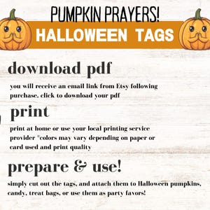 Christian Halloween Tags, Kids Halloween Prayer Labels, Kids Church ...