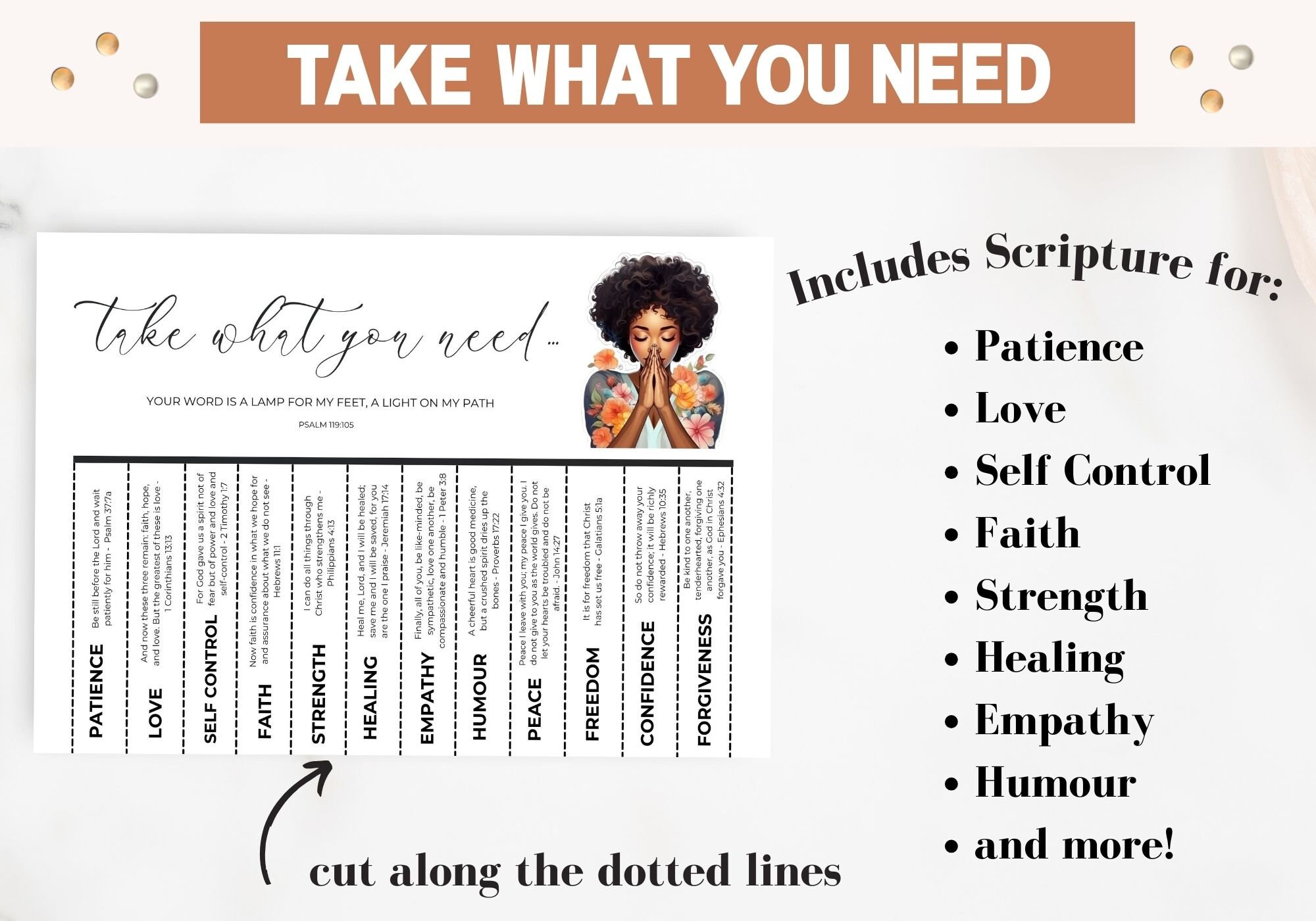 Take What You Need Printable, Christian Bulletin Board, Bible Verse ...