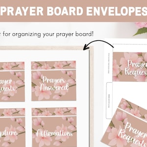 Prayer Board Envelopes, Printable Prayer Board Kit, Prayer Wall ...