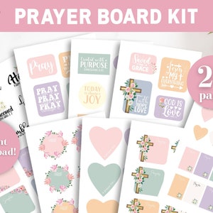 Prayer Board Printable, Daily Prayer Board, Bible Verse Cards ...