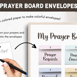 Prayer Board Envelopes, Printable Prayer Board Kit, Prayer Wall ...