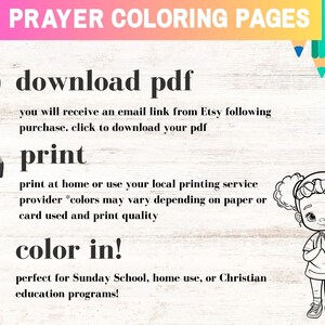 Kids Prayer Coloring Activity, Printable Bible Coloring Pages ...