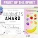 Fruit of the Spirit Awards, Printable Fruit of the Spirit Certificate ...