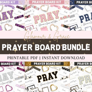 Big Prayer Board Bundle, Prayer Board Party Printables, Christian ...