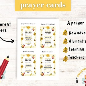 Back to School Prayer Cards, Back to School Prayers, Prayer Tag ...