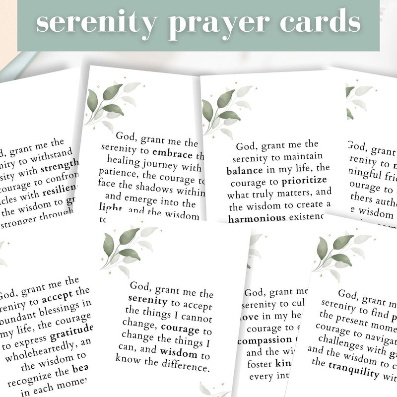 Prayer Cards Printable - Etsy