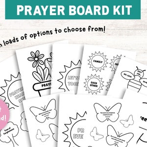Prayer Board for Kids, Christian Kids Prayer Activity, Sunday School ...